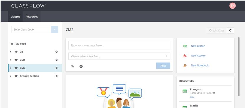 De la communication et de l’interactivité avec ClassFlow