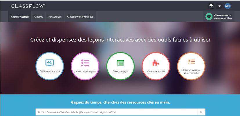 De la communication et de l’interactivité avec ClassFlow
